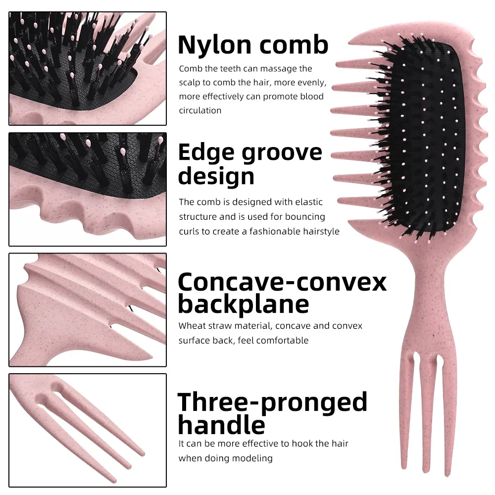 Curly Hair Styling Brush Detangling Comb for Wet H... – Vicedeal