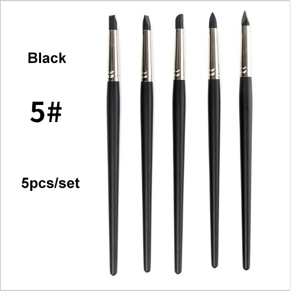 5 Stks/set Aquarel Rubber Pen Silicagel Pen Borste... – Grandado