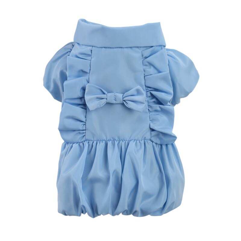 Pet Dogs Cute Warm Dress With Bow Knot Soft Autumn... – Vicedeal