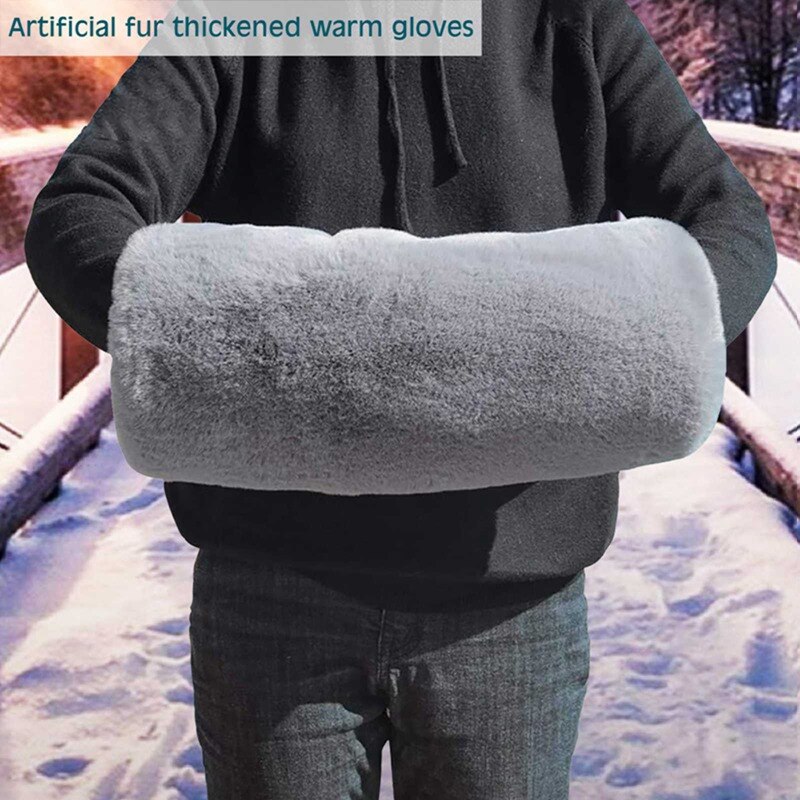 Hand Covering Winter Hand Muff Black/Gray Color Ch... – Vicedeal