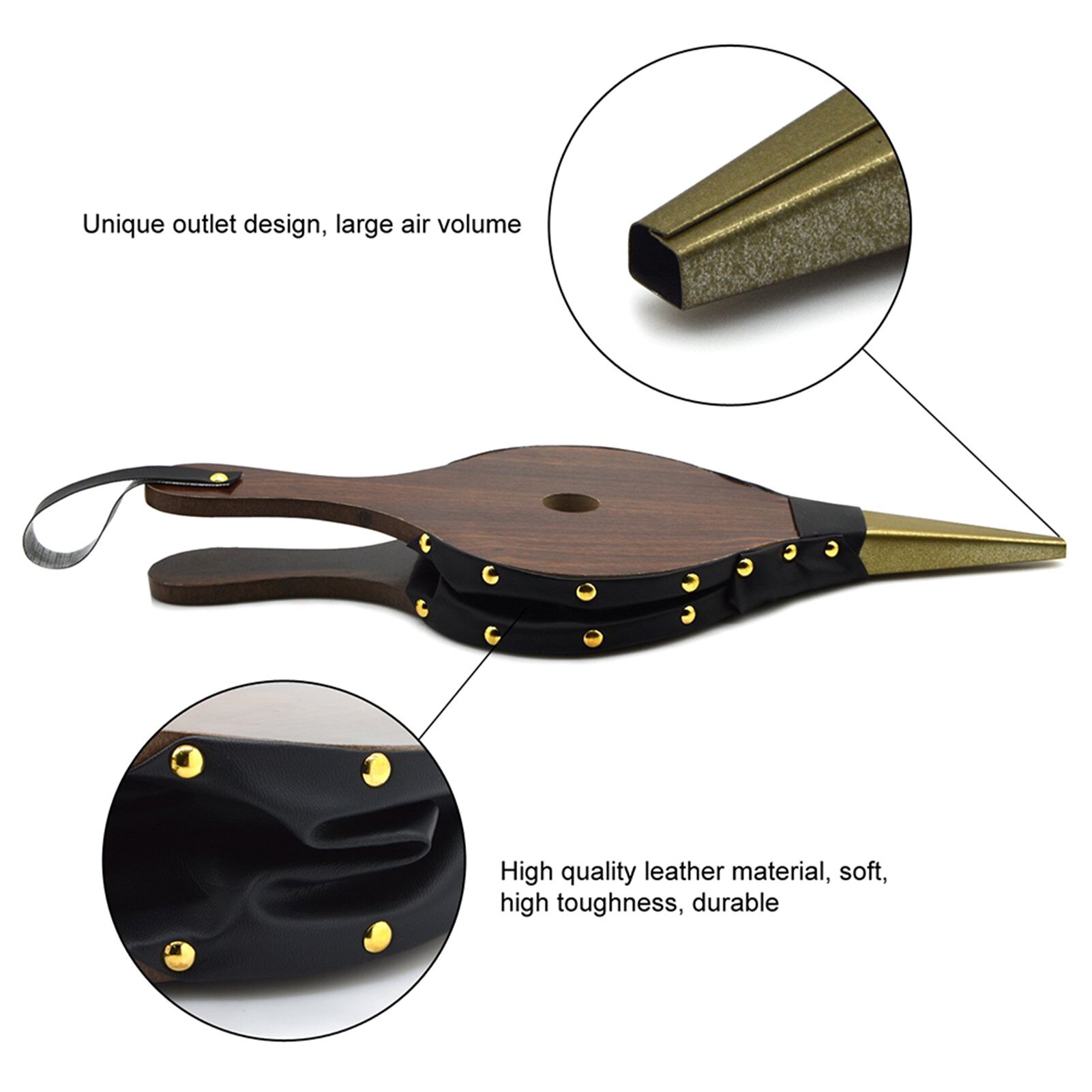 Household Wooden Fireplace Blower Manual Bellows F... – Grandado