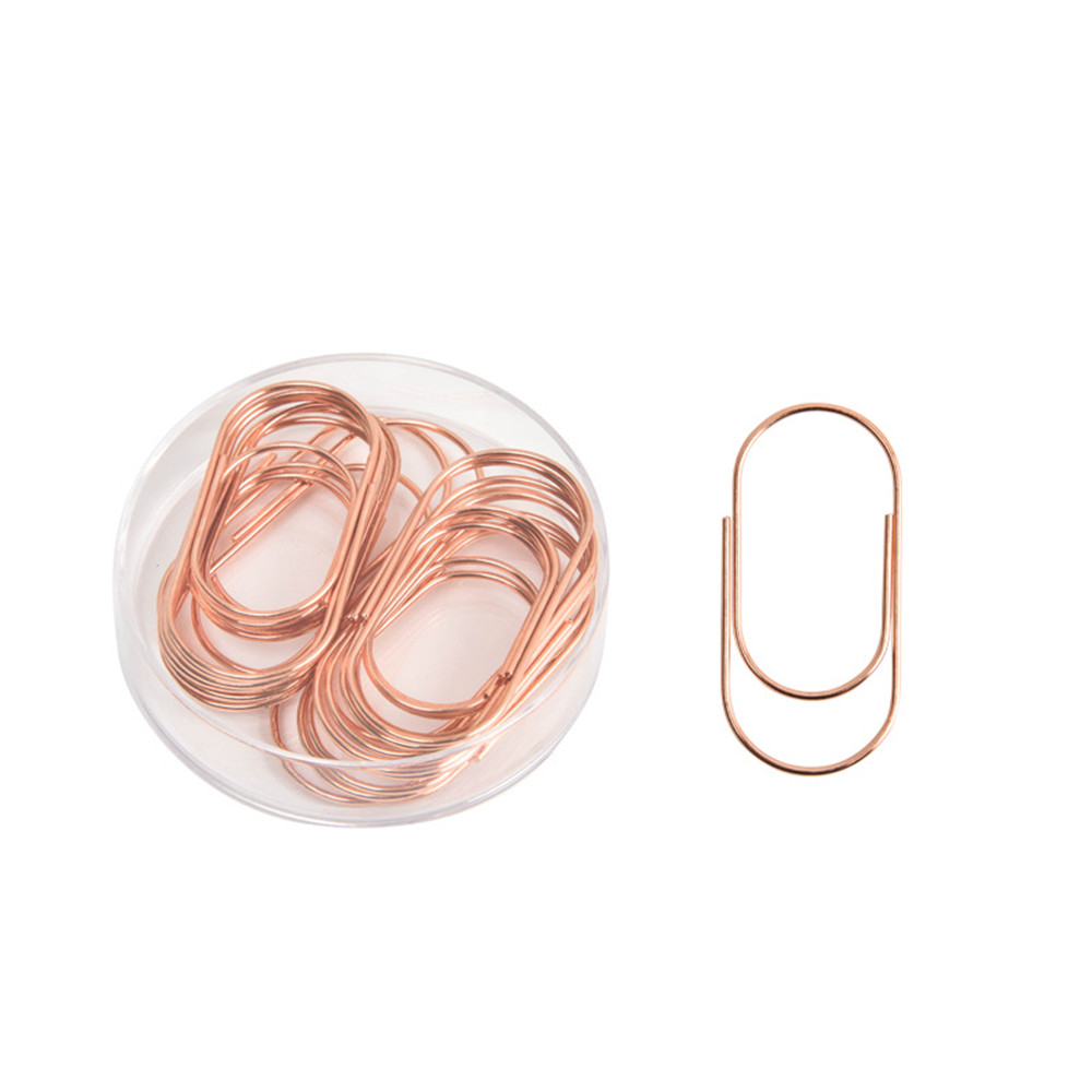 20 Stks/doos Rose Goud Papier Clips 50Mm Hollow Ou... – Grandado