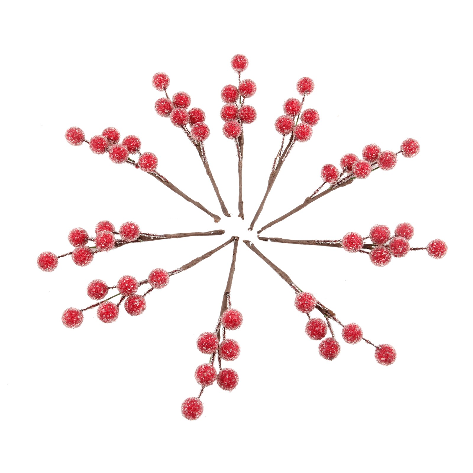 10Pcs Kunstmatige Hulst Bessen Tak Foam Cherry Lit... – Grandado