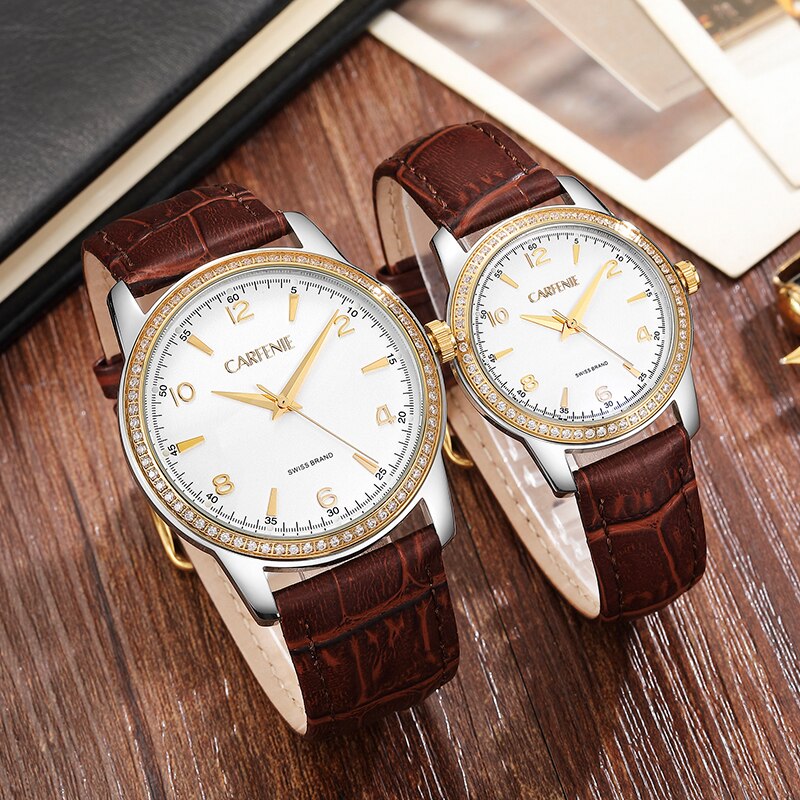Luxus Uhr Carfenie Einfache Ultra-dünne Mesh Gold ... – Grandado