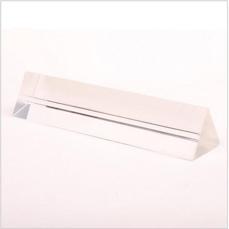 18cmx4 Optical Glass Triple Triangular Prism Refra... – Vicedeal