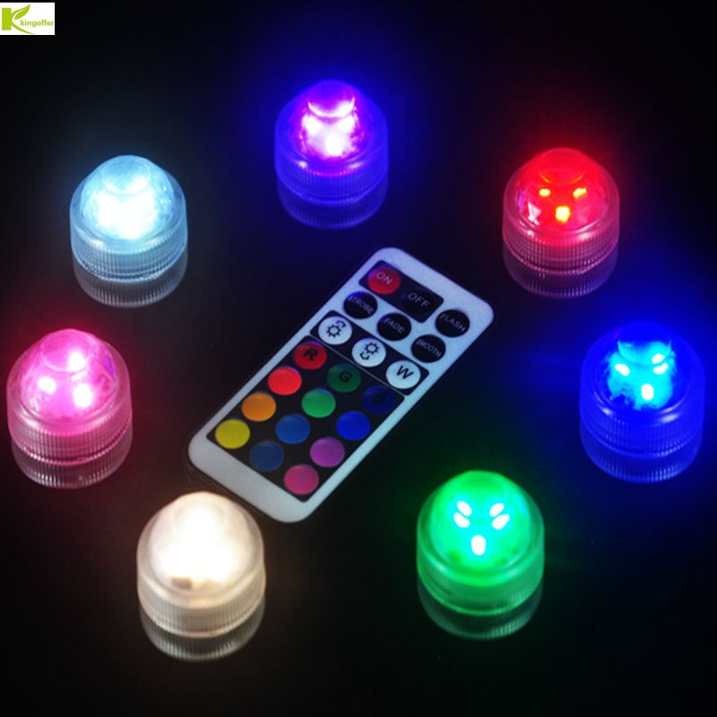 Battery Operated Waterproof RGB Submersible LED Li... – Grandado
