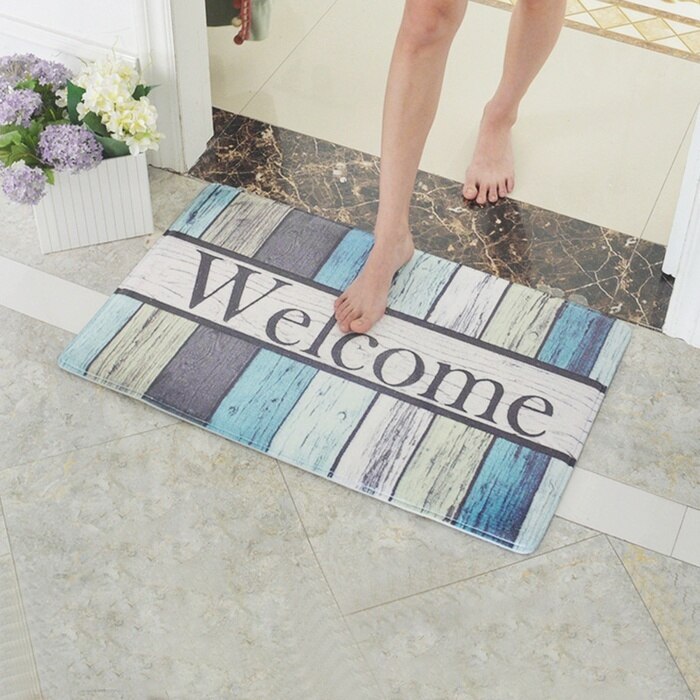 40*60Cm 3D Steen Gedrukt Floor Mat Welkom Anti-Sli... – Grandado
