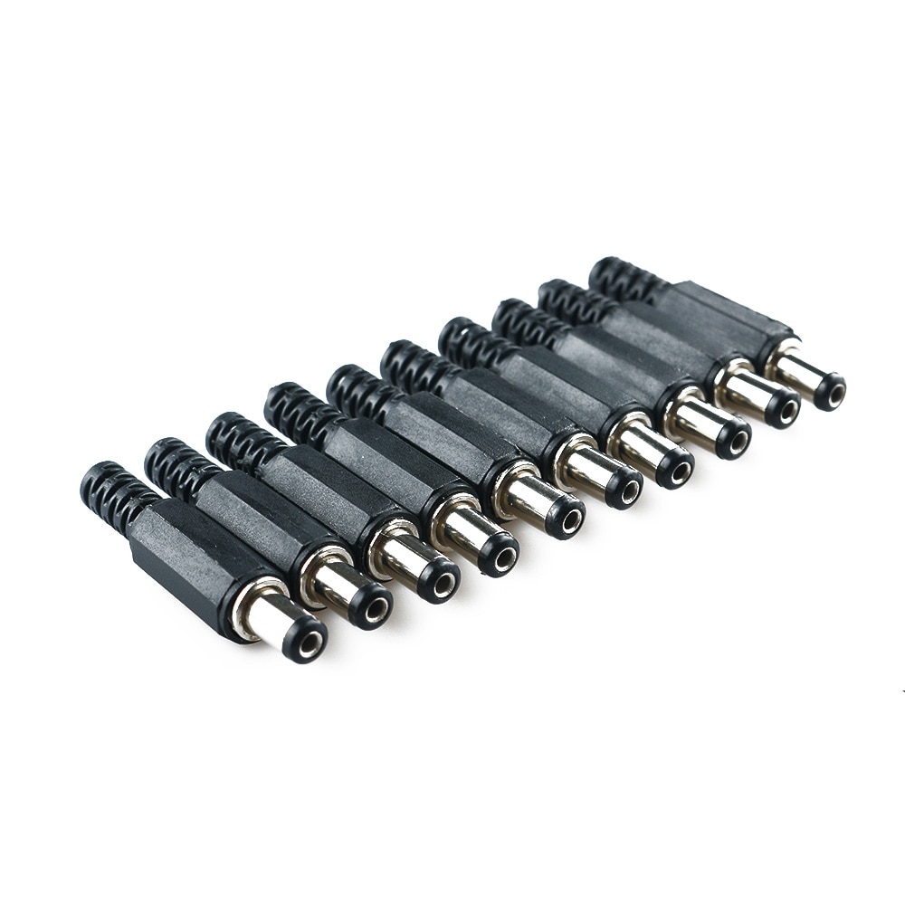 10Pcs Black plug adapter Practical Durable Male So... – Grandado