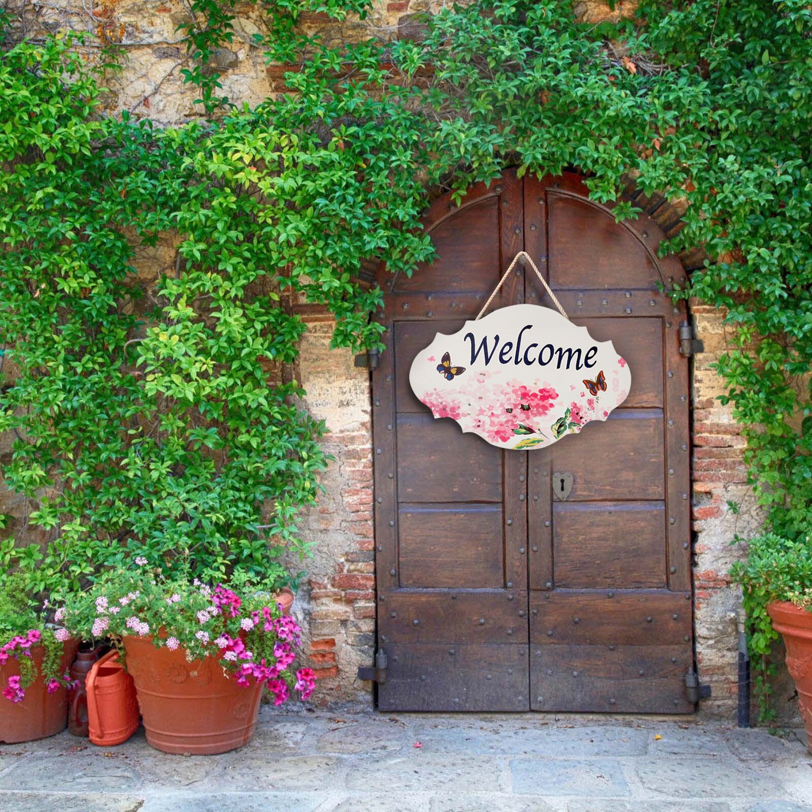 40# Welcome Decorative Board Spring Decoration Fam... – Grandado