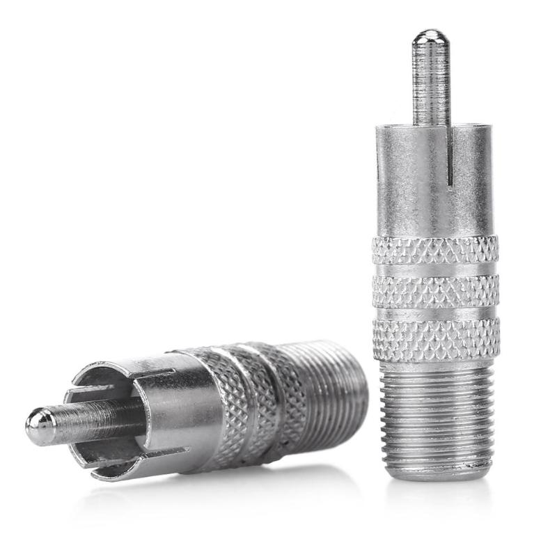 2pcs RCA Male Plug to F Female Coax Jack Adapter C... – Grandado