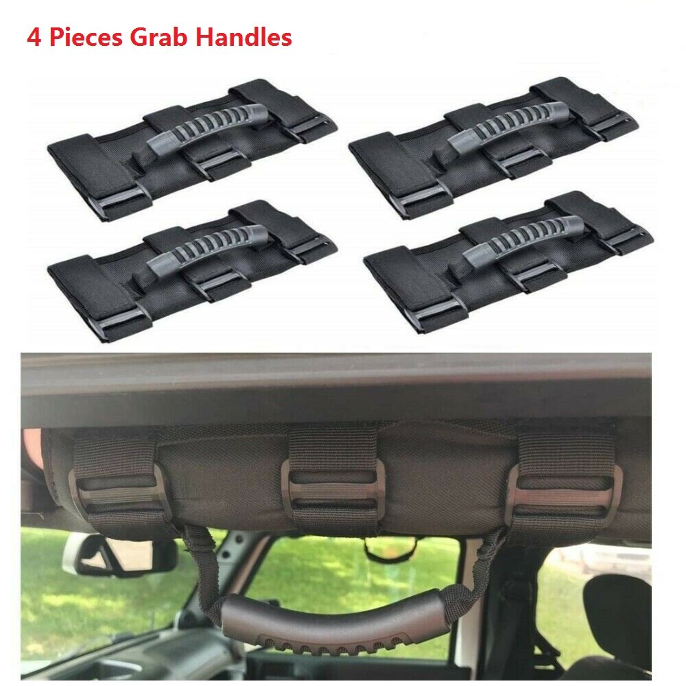 4pack Roll Bar Grab Handles Fit for Jeep Wrangler ... – Grandado