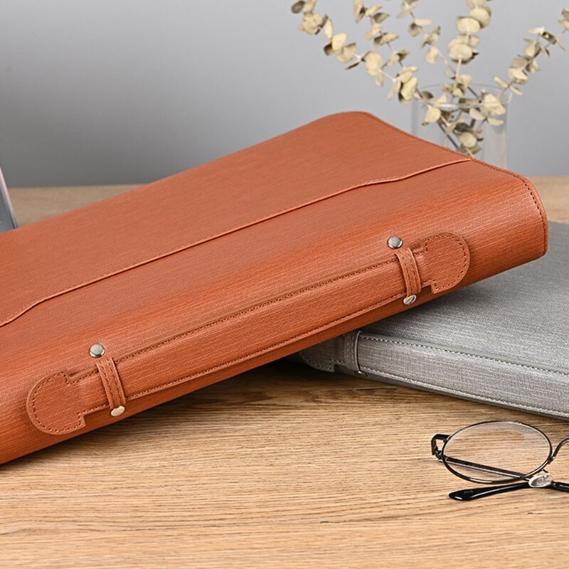 A4 Pu Lederen Map Met Rekenmachine Multifunctionel... – Grandado