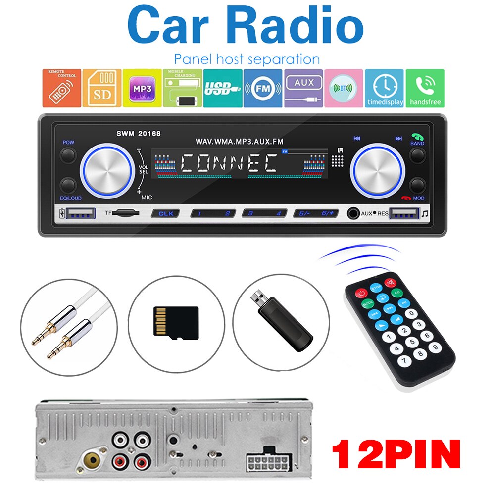 Auto Radio Bluetooth Tijd Dispay Auto Radio Fm Aux... – Vicedeal