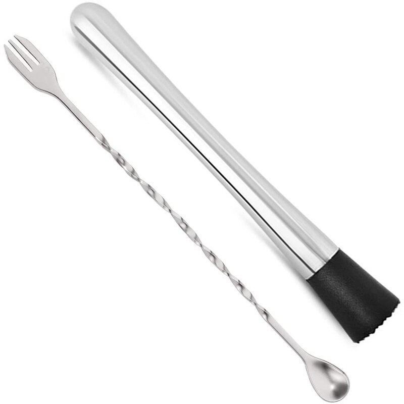 10 Inch Stainless Steel Cocktail Muddler and Mixin... – Grandado