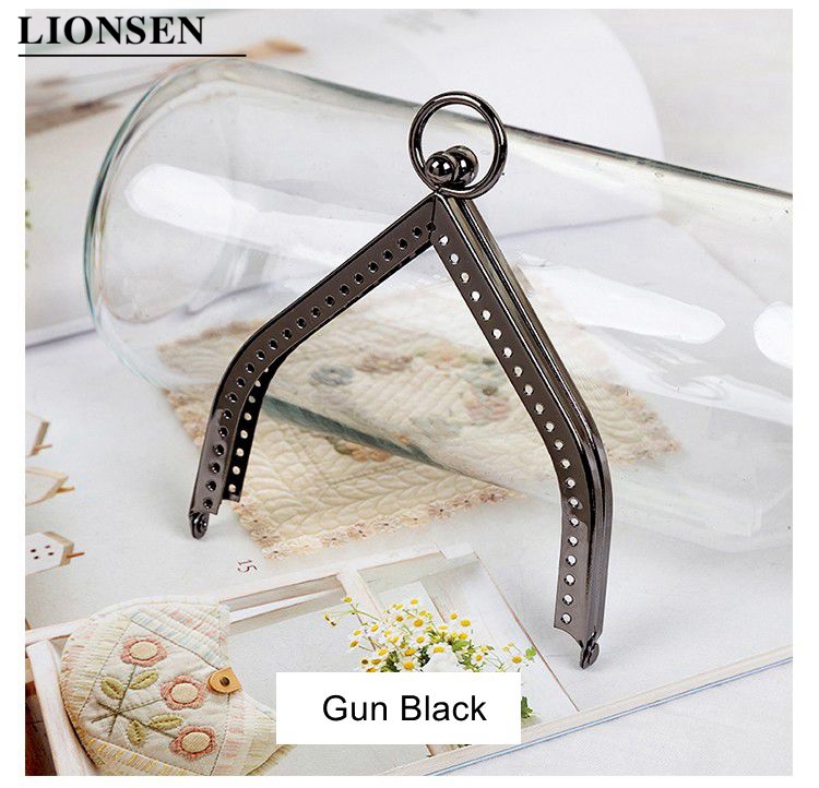LIONSEN 11cm Triangle Purse Frame Kiss Clasp DIY M Vicedeal