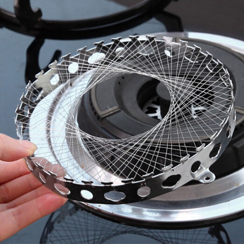 Silver Stainless Steel Round Gas Stove Special Fir... – Vicedeal