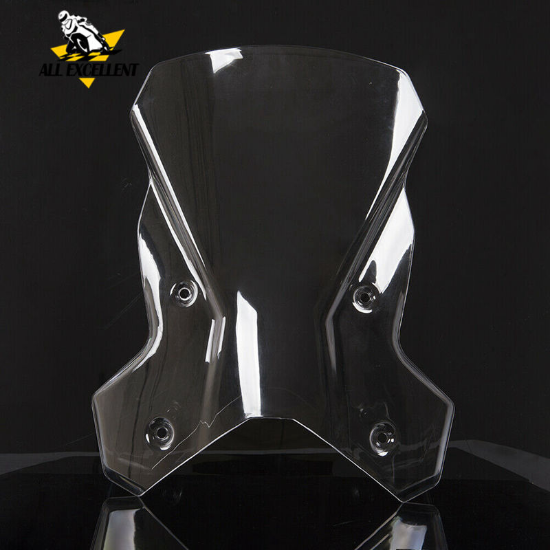 Transparent clear and smoky gray motorcycle windsh... – Vicedeal