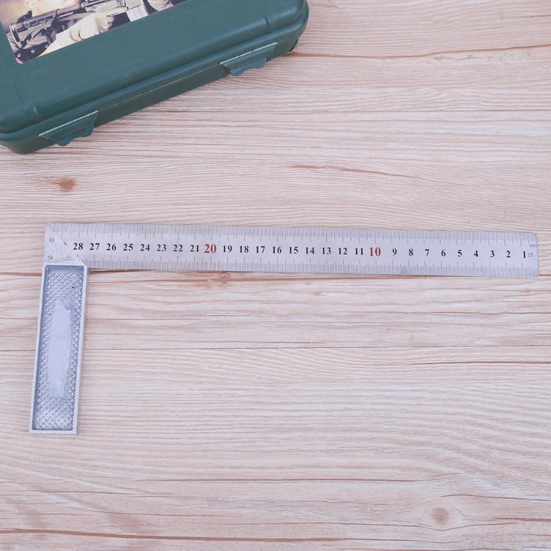 90 Degree Square Angle Ruler 30cm 1mm Squads Metal... – Grandado