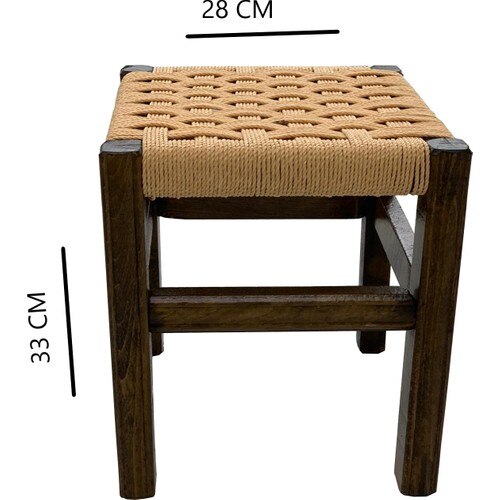 Confidence Louver Mesh-taburete de madera con cabl... – Grandado