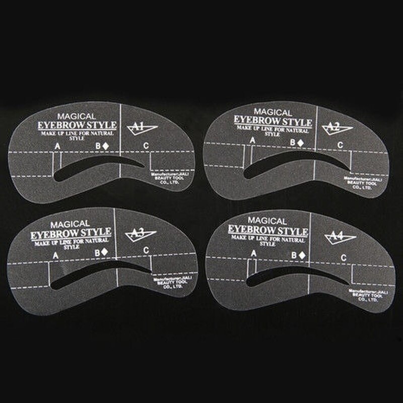 24 Stijlen/Set Wenkbrauw Grooming Stencil Kit Temp... – Grandado