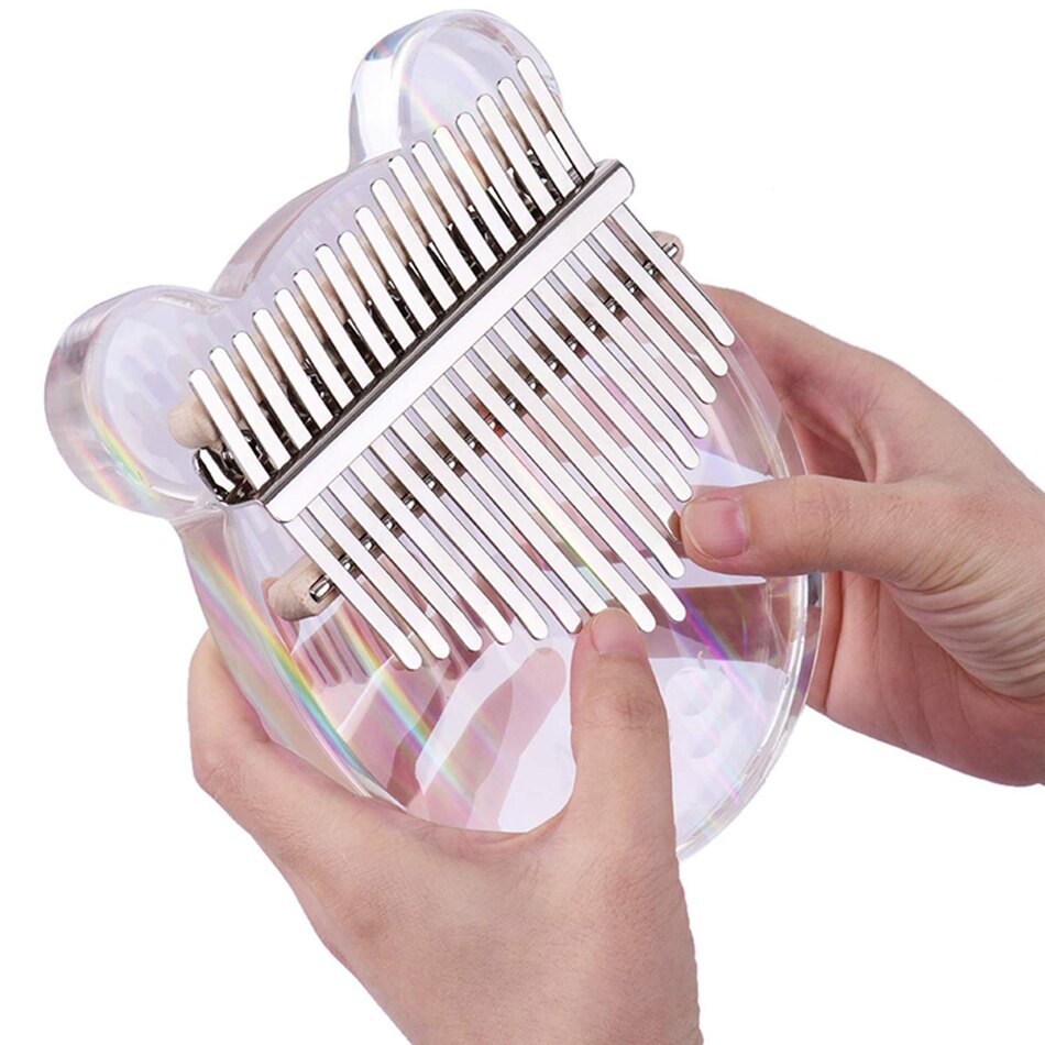 Rainbow Clear Kalimba Thumb Piano 17 Key High Soli... – Grandado