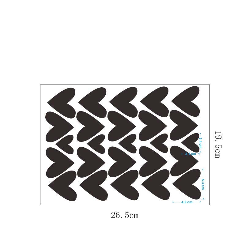Love Heart Wall Stickers Decal Bedroom Vinyl Art M... – Grandado