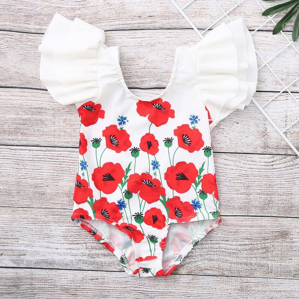 TELOTUNY Toddler Kids Baby Girls Flower Bikini Swi... – Vicedeal