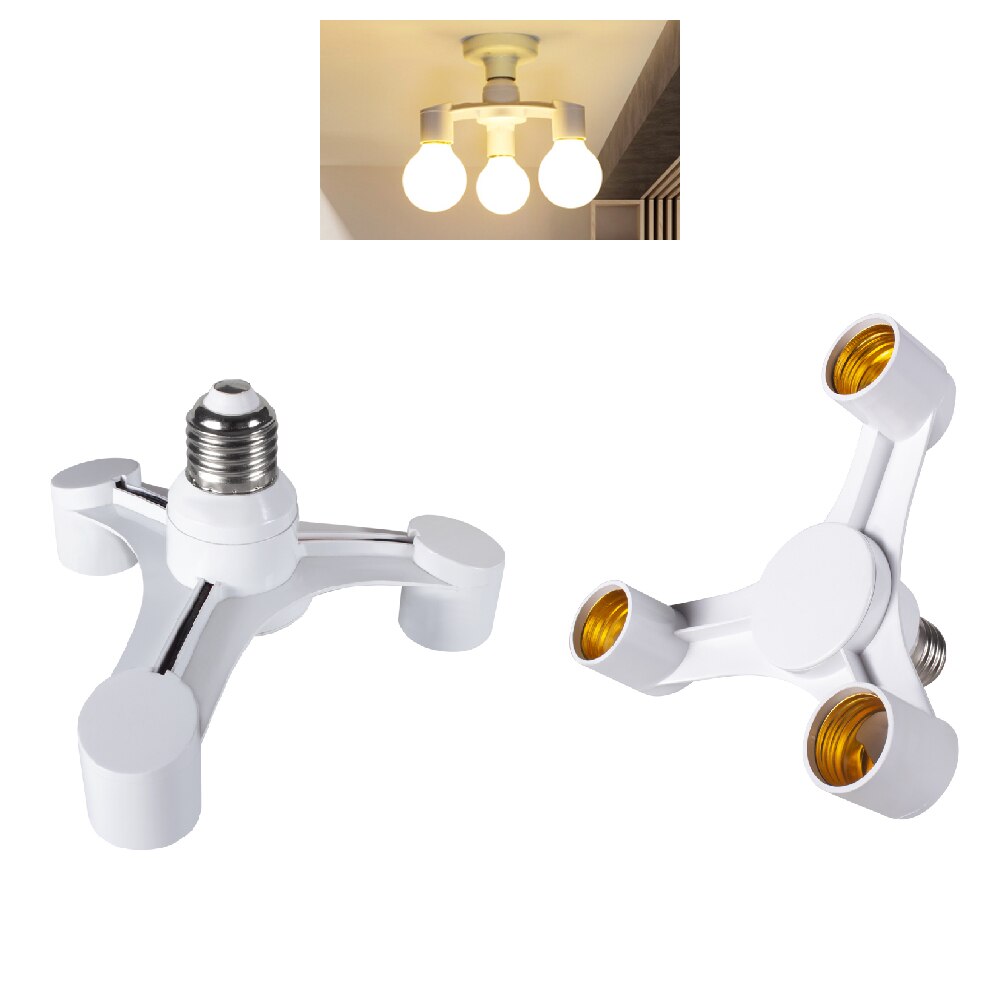 Bulbs Socket 3In1 E27 to E27 extended LED Lamp Bul... – Vicedeal