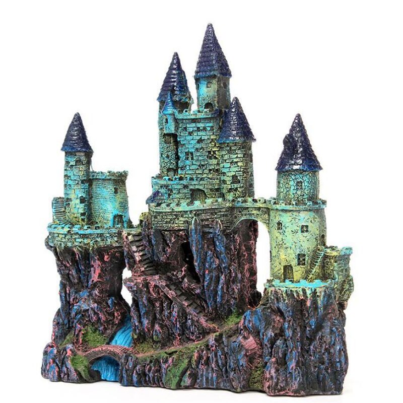 1pcs Resin European Style Castle Fish Tank Decorat... – Grandado