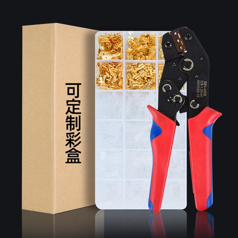 sn-48b crimping tool 600 pcs 4.8/6.3 plug terminal... – Vicedeal