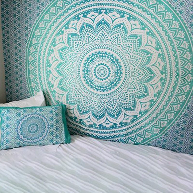 India Mandala Tapijt Muur Opknoping Decor Muur Doe... – Grandado