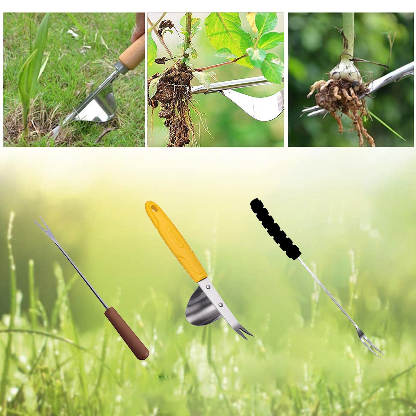 Duurzaam Staal Hand Wieden Vork Transplanteren Gra... – Grandado