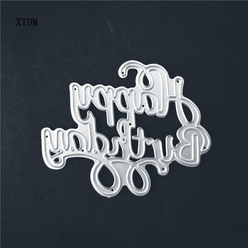 Troquelado troquelado de metal, feliz cumpleaños, ... – Grandado