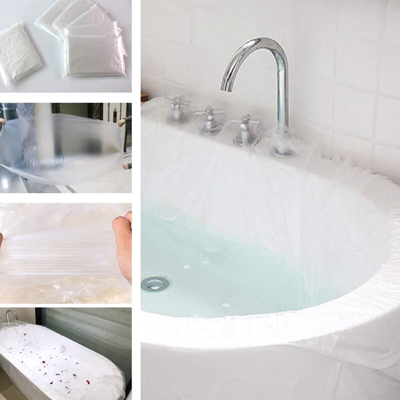 10 Pcs Disposable Bathtub Cover Liner,Ultra Large ... – Grandado
