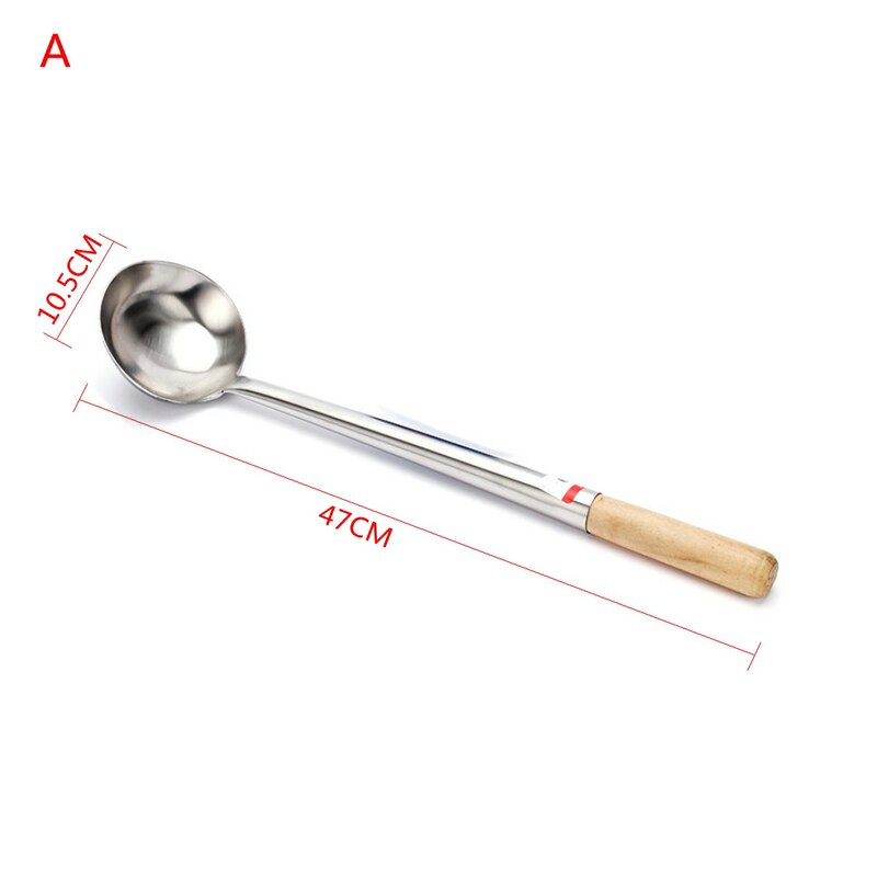 Rvs Lange Steel Pollepel Lepel Grote Soeplepel Kok... – Vicedeal