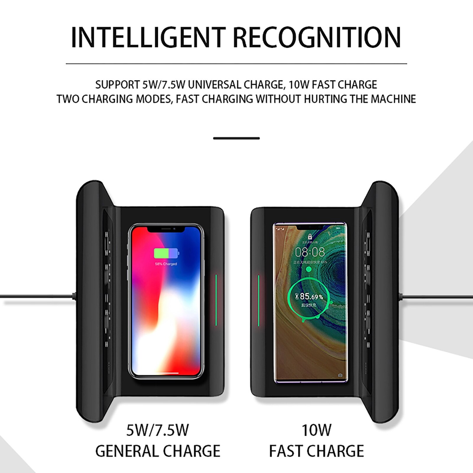3 in 1 Wireless Fast Charging Quick Charger Digita... – Vicedeal