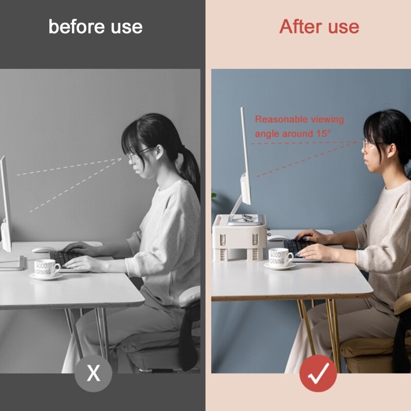 Monitor Stand Riser Universal Computer Desktop Erg... – Grandado