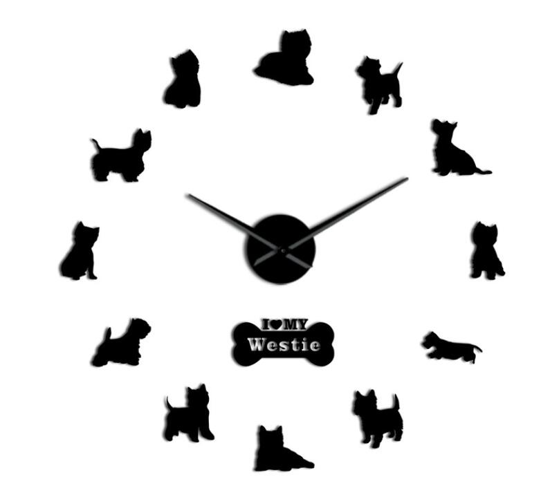 Westie Dog Breed Long Clock Hand 3D DIY West Highl... – Vicedeal