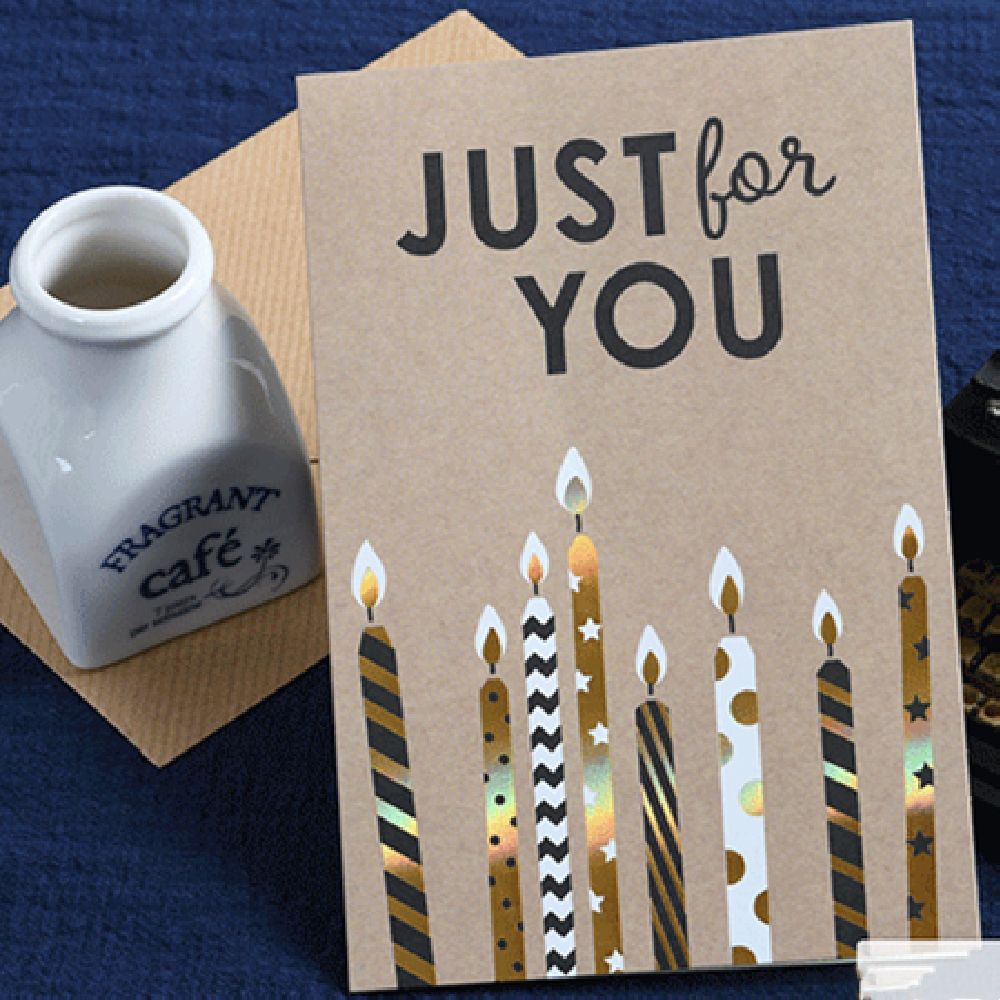 Retro Simple Kraft Paper Wishing Card Happy Birthd... – Grandado