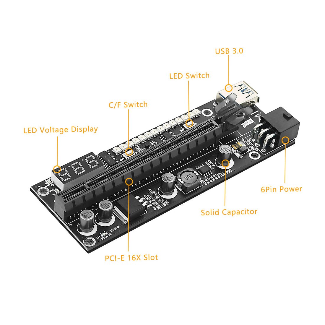Pcie Riser 1x Tot 16x Grafische Extension Card Met... – Vicedeal