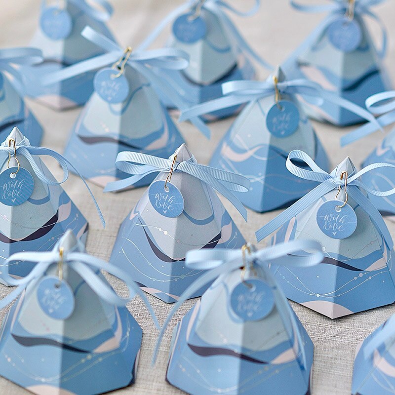 Pyramid Chocolate Candy Box Baby Shower Wedding Fa... – Grandado