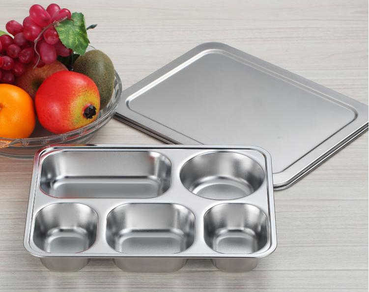 Stainless steel insulation snack plate seal tray b... – Vicedeal