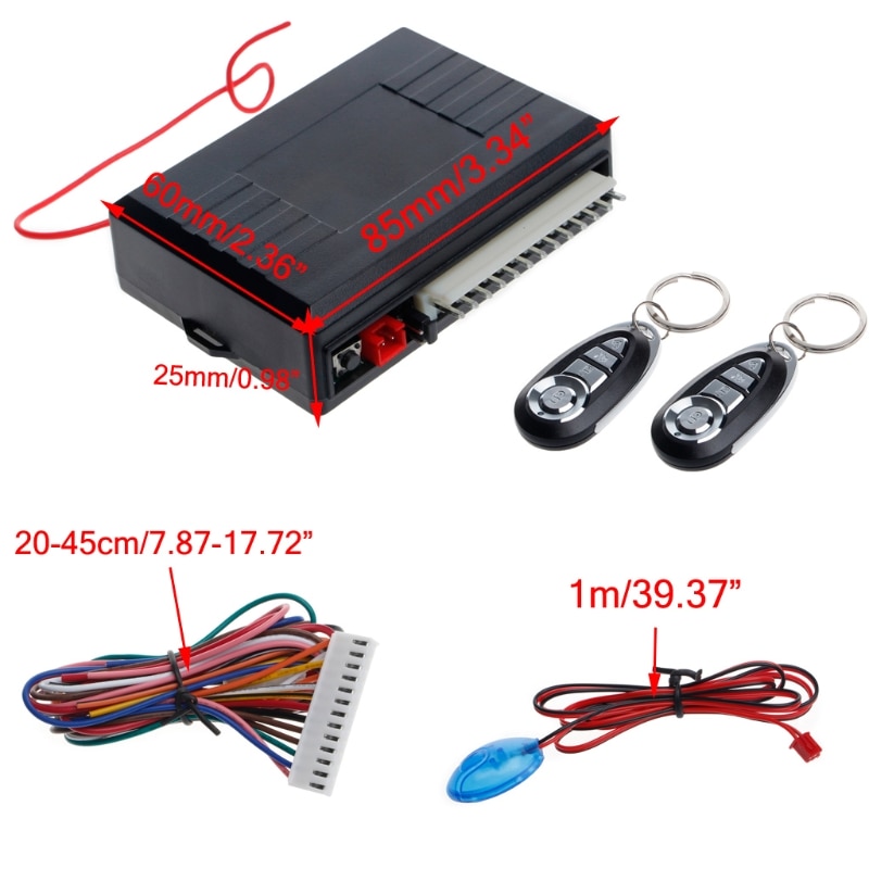 Universal Car Alarm Systems Auto Remote Central Ki... – Grandado