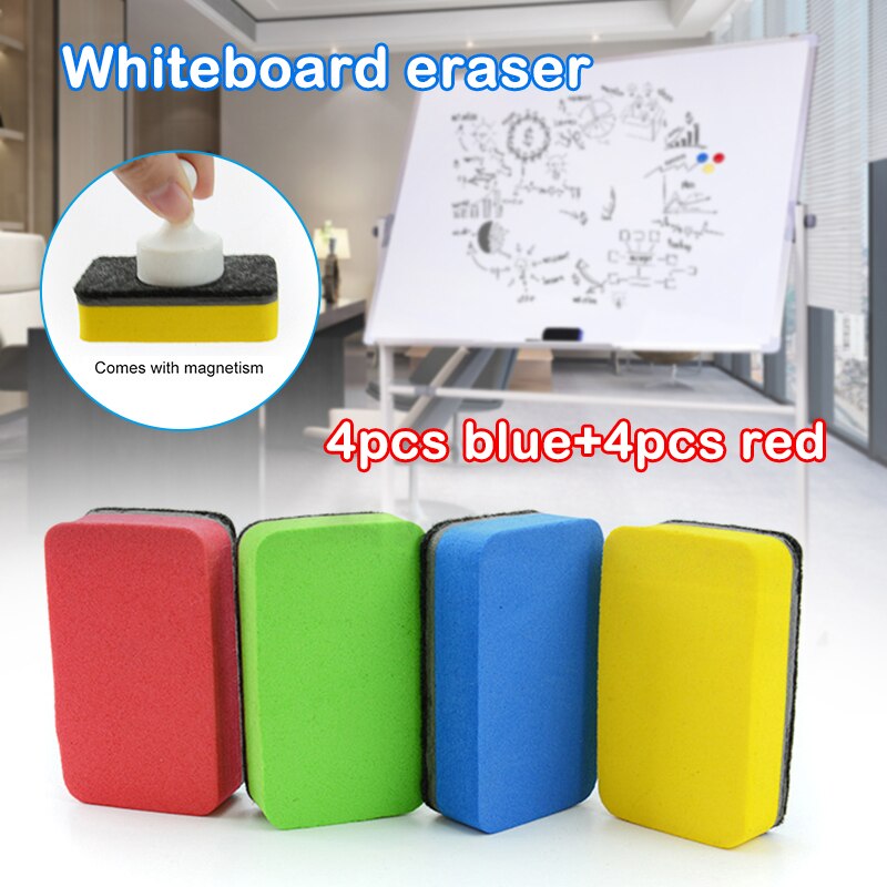 8 Pcs Whiteboard Sponges Magnetic Wiper With Stron... – Grandado