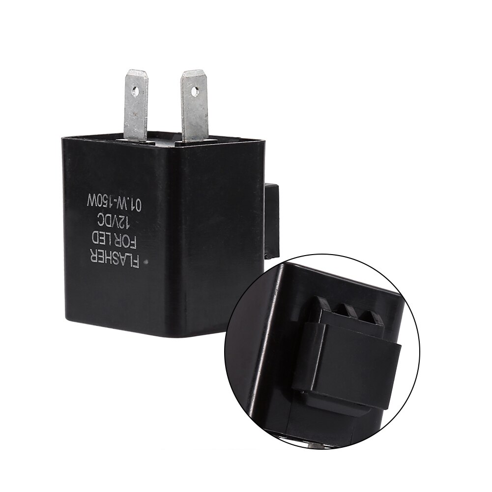 Schwarz 12V 2 Stift Blinker Blinker Blinker Relais... – Grandado