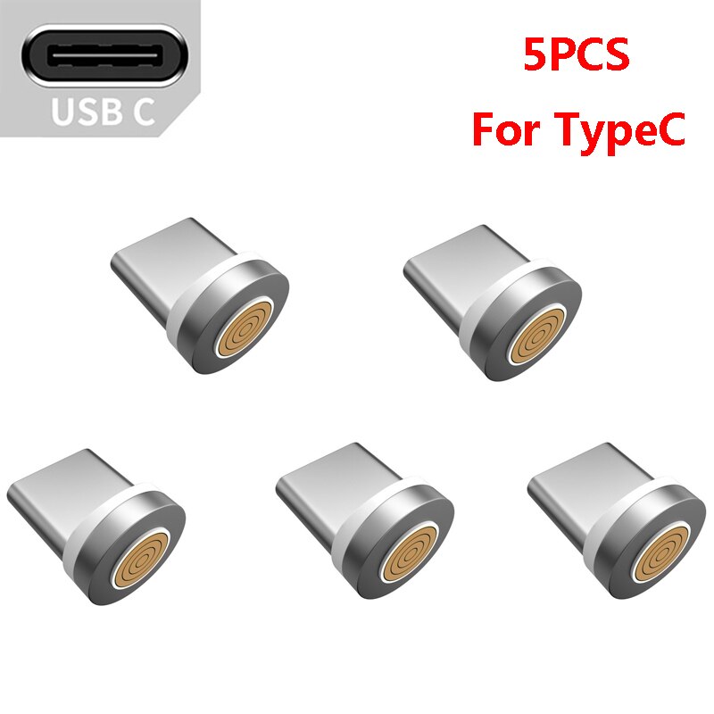 5Pcs 3A Magnetic Charging Plug Micro USB Type C Pl... – Grandado