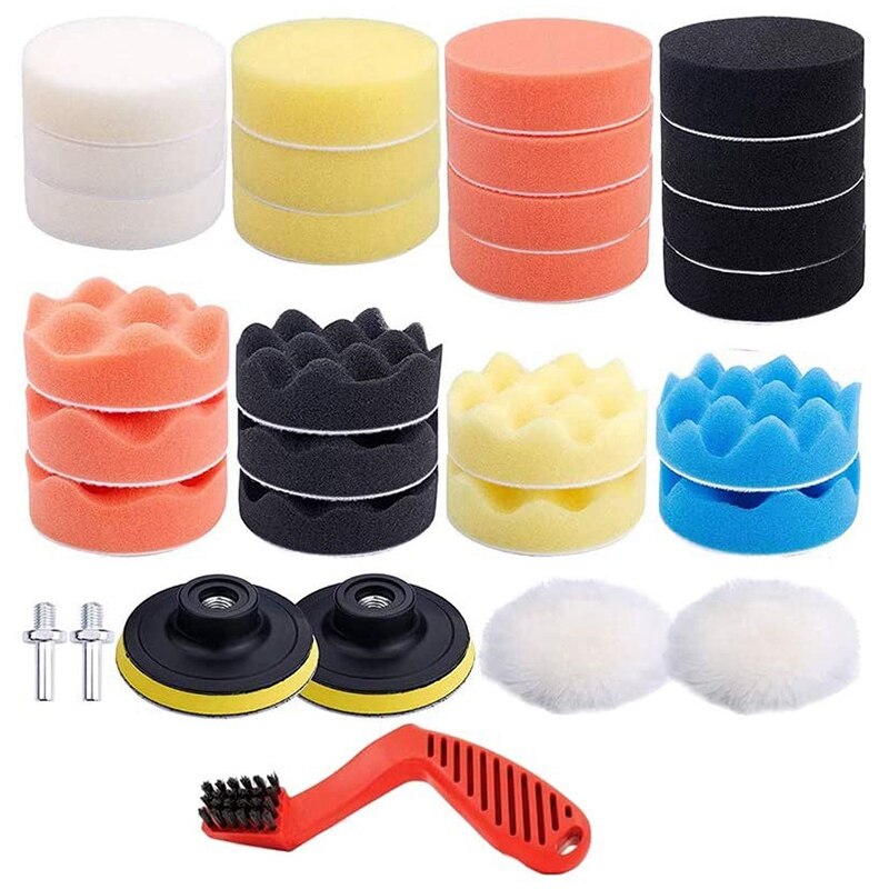 32 Pcs Auto Polijsten Kit, Auto Schuim Compound Bo... – Vicedeal