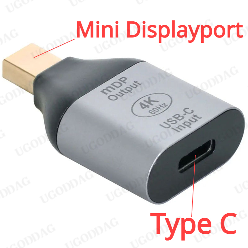 Usb-c typ-c hona-källa till mini-displayport dp-si... – Vicedeal