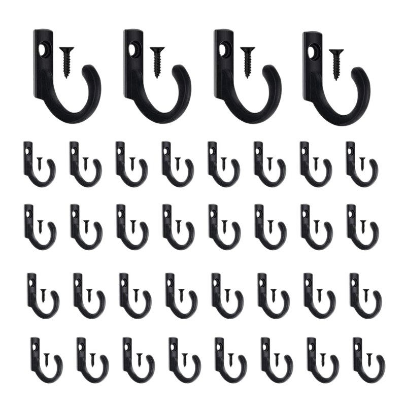58 Pcs Wall Mounted Single Hook Robe Hooks Coat Ho... – Grandado