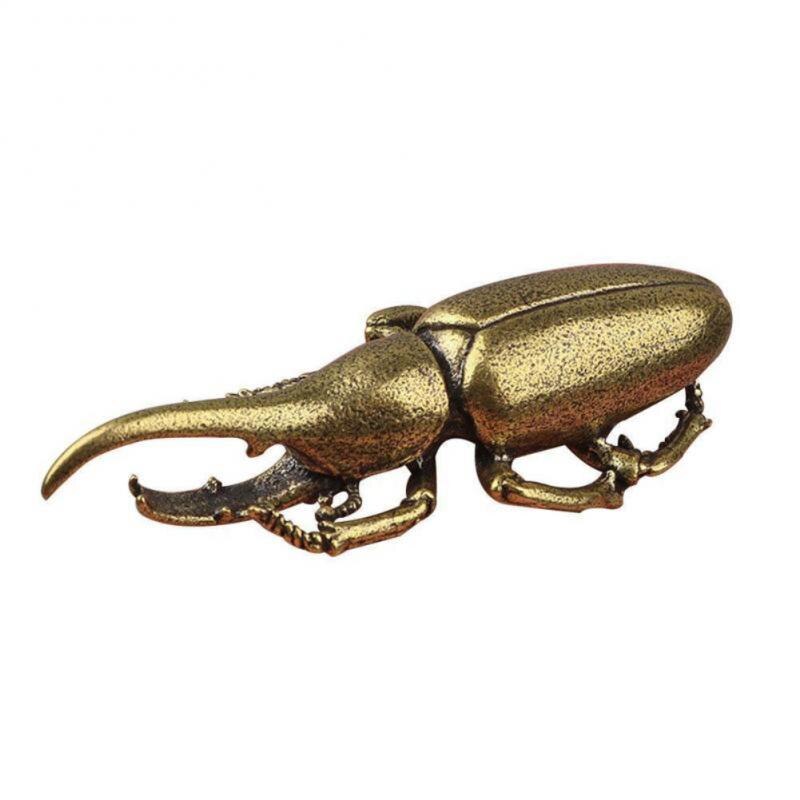 Solid Brass Beetle Statue Simulation Insects Figur... – Grandado